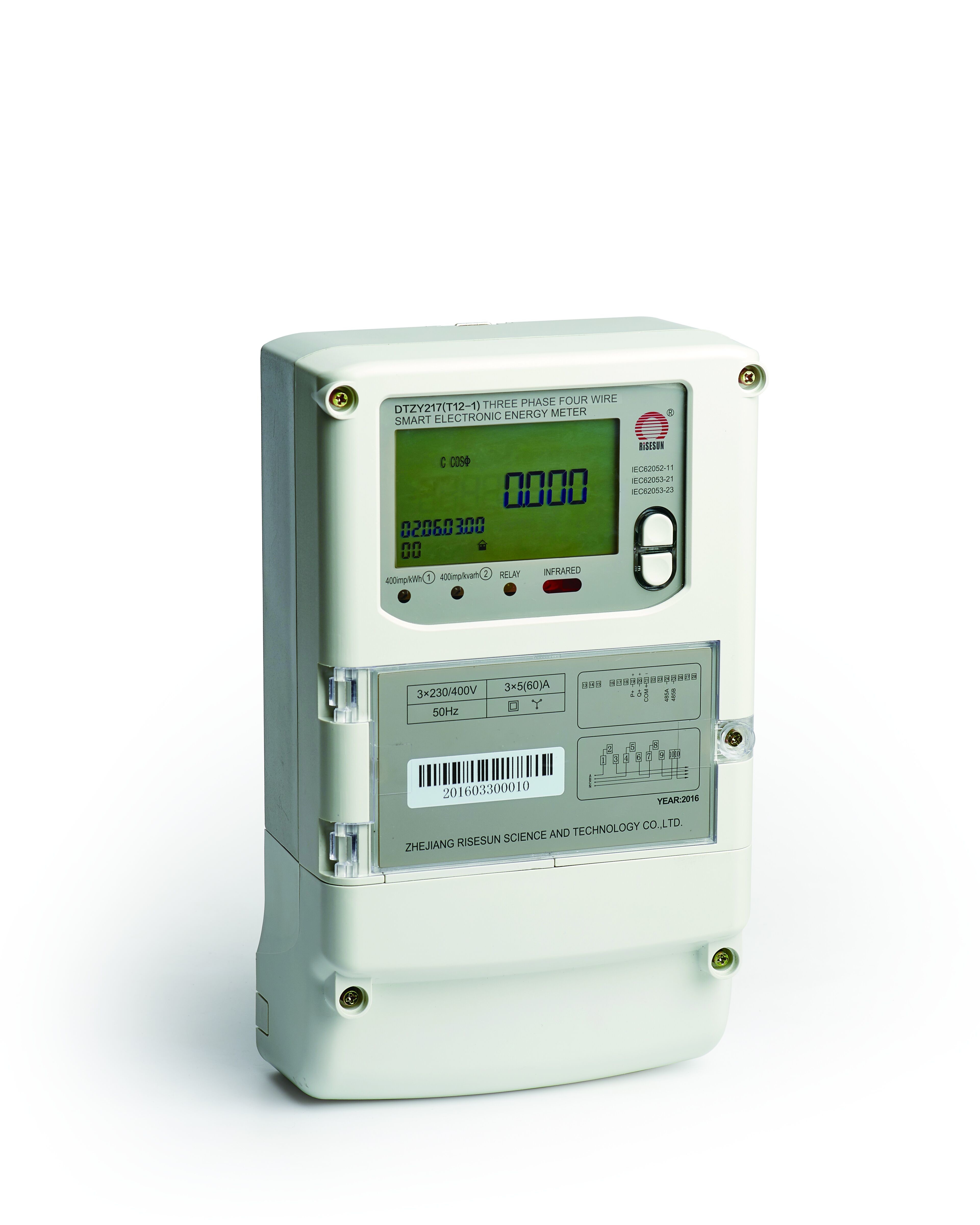 Ams Enabled Smart Meter Multiphase Three Phase Smart Meter For 3 Phase ...