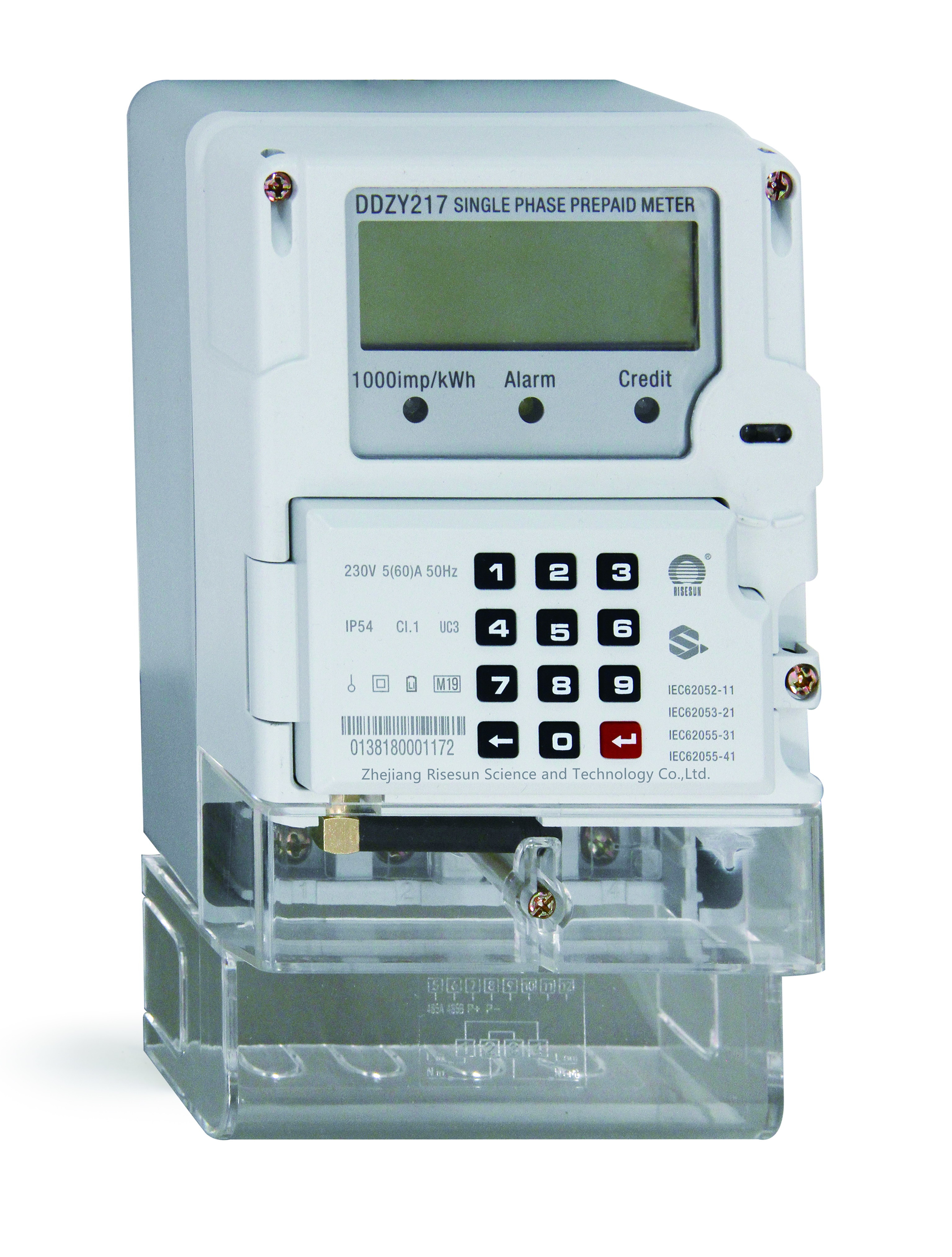 Light Smart Prepaid Electricity Meter Prepaid Kwh Meter 5 60 A 10 80 A ...