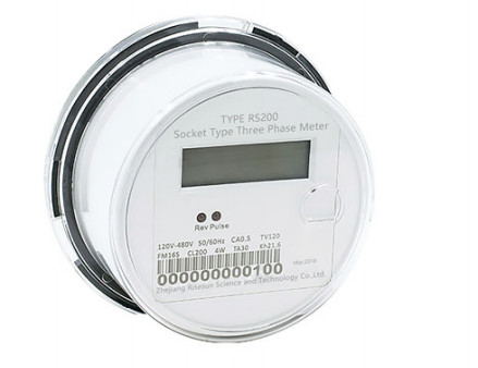 ANSI C12 18 Three Phase Smart Socket Power Meter